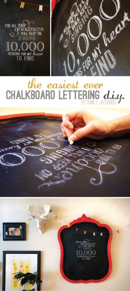 How To Get Beautiful Handwriting On A Chalk Board - Dream Book Design